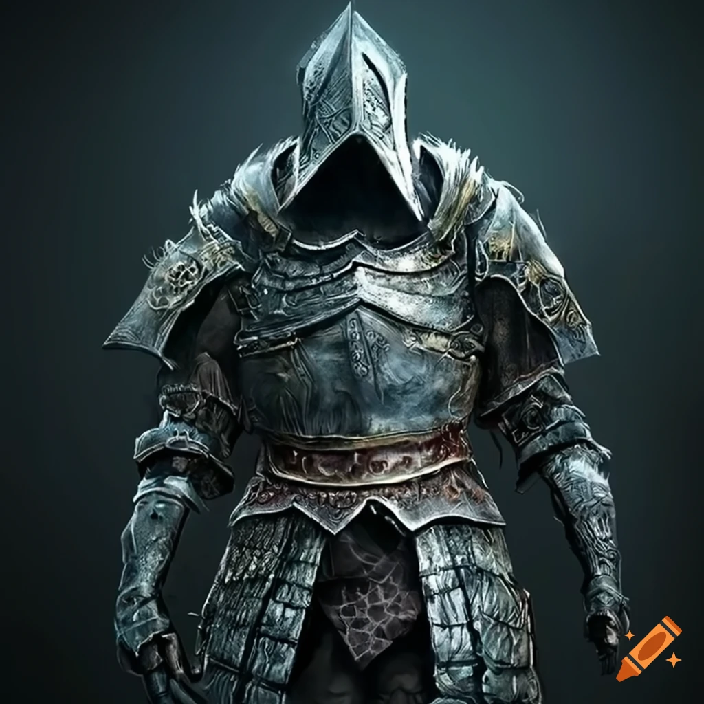 Intricate artwork of dark souls' morte's iconic armor on Craiyon