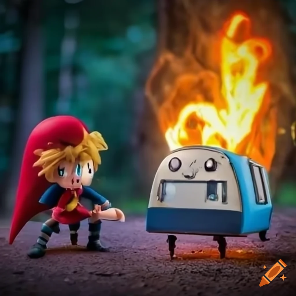 Brave little toaster and pokemon crossover on Craiyon