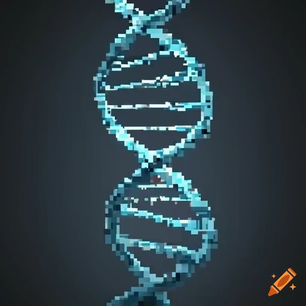 Hd pixel art dna formula on Craiyon