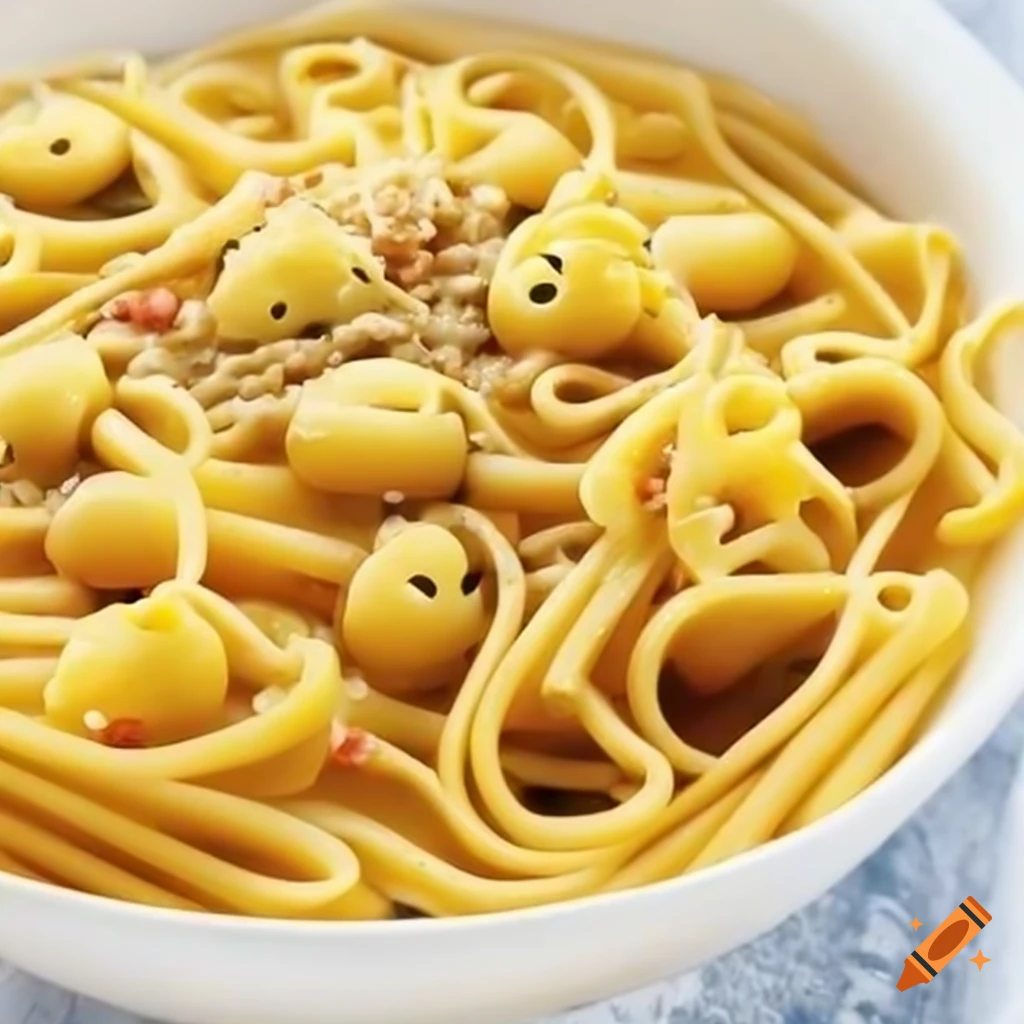 Smiley face pasta on Craiyon