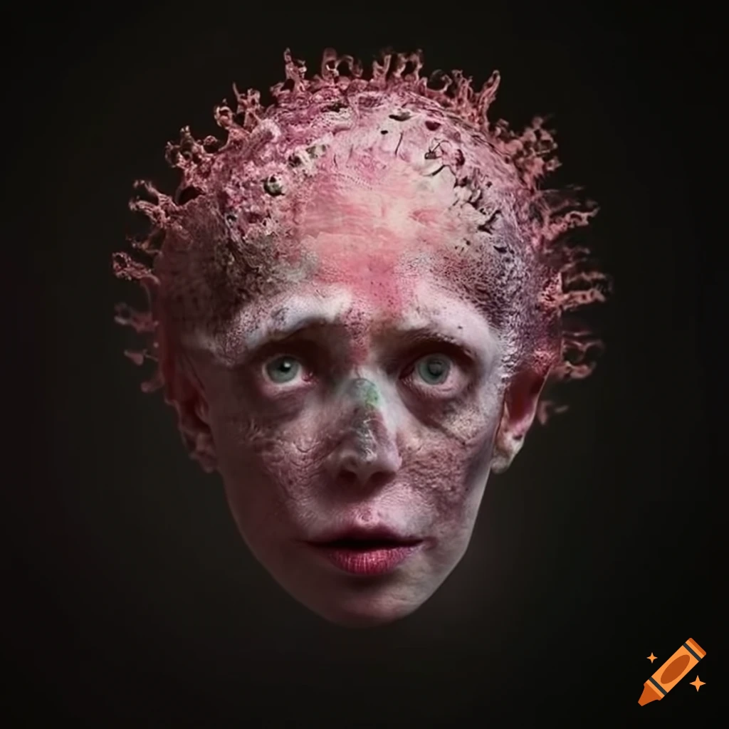 Studio portrait of a virus on Craiyon