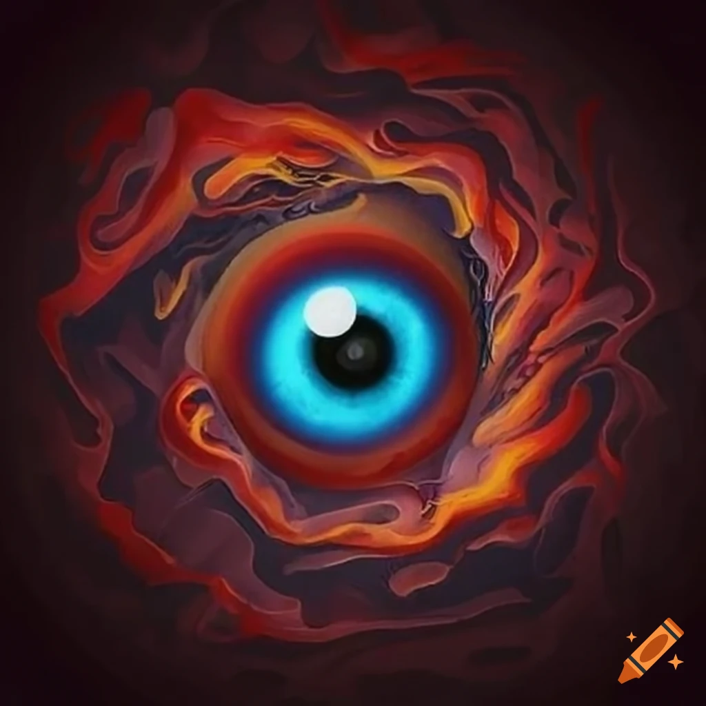 Chaos eye symbol on Craiyon