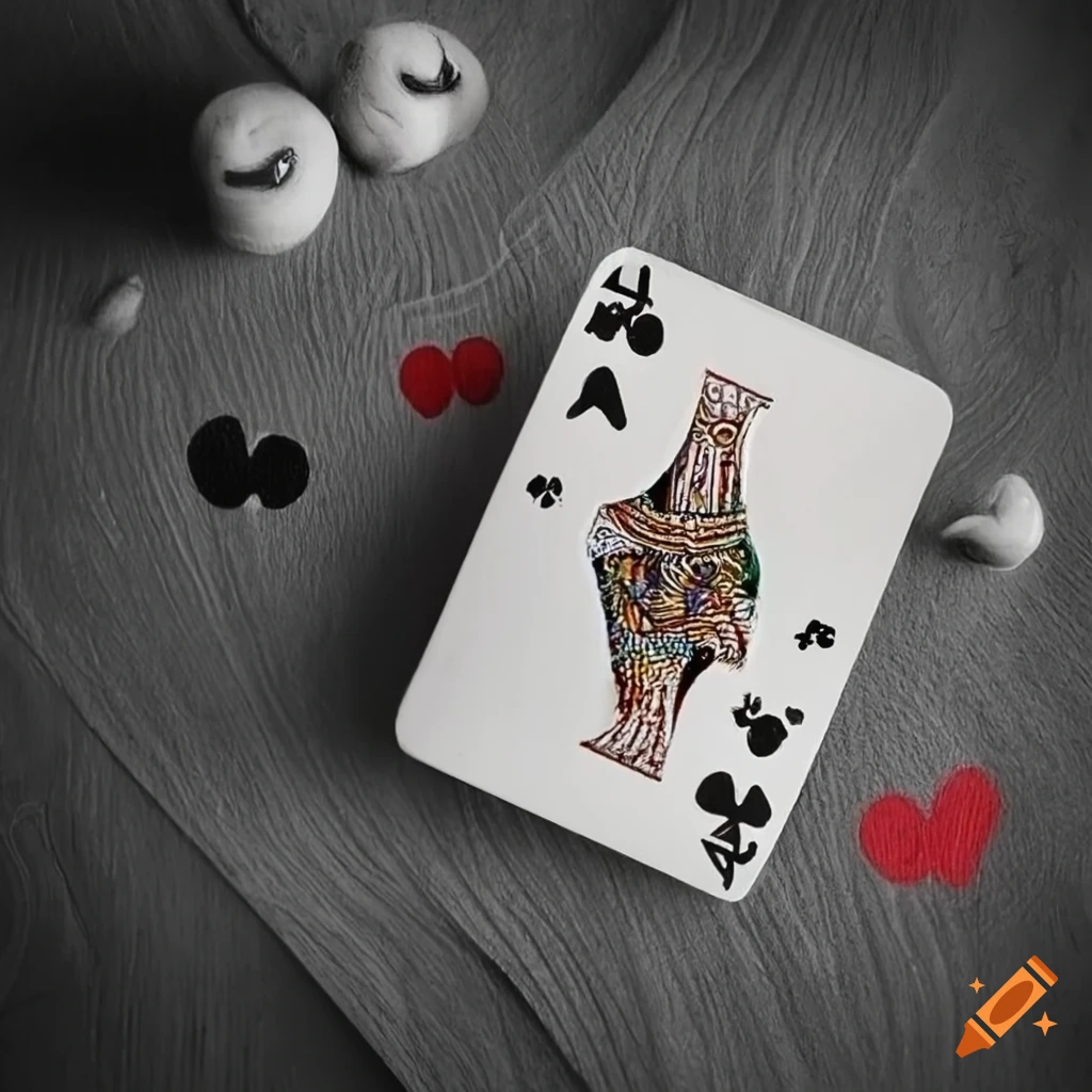 Representation of the Yoruba deity Esu playing cards on Craiyon