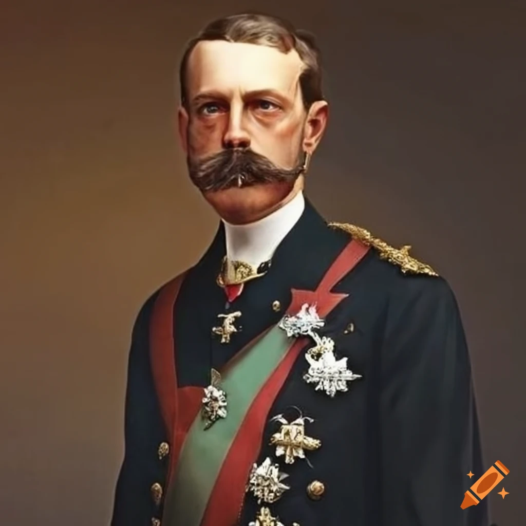 Portrait of archduke franz ferdinand in royal attire on Craiyon