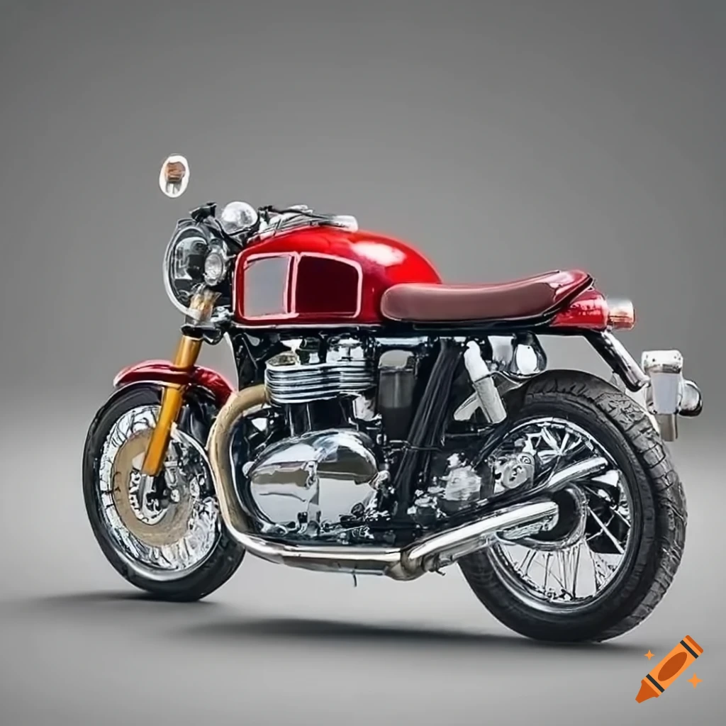 Royal Enfield Continental GT 650 with cherry red flaked paint in cafe ...