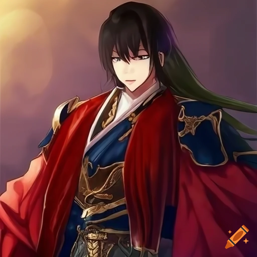 Anime prince general with wise knight pose in Joseon style on Craiyon