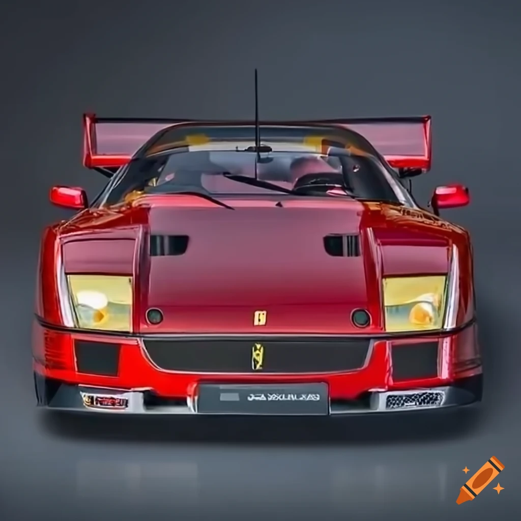 Stunning Ferrari F40 with iconic tailights and spoiler in high ...
