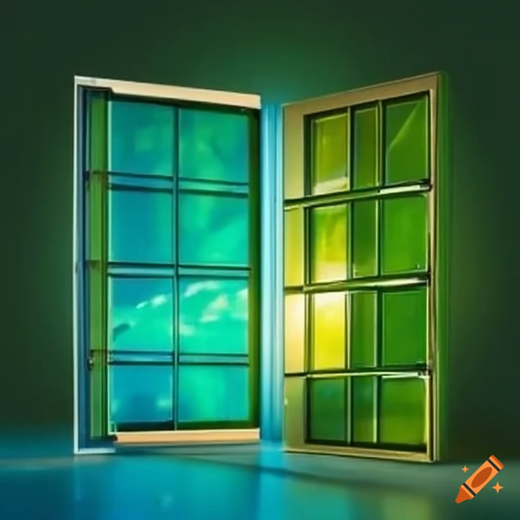 Solar panels and green windows on Craiyon