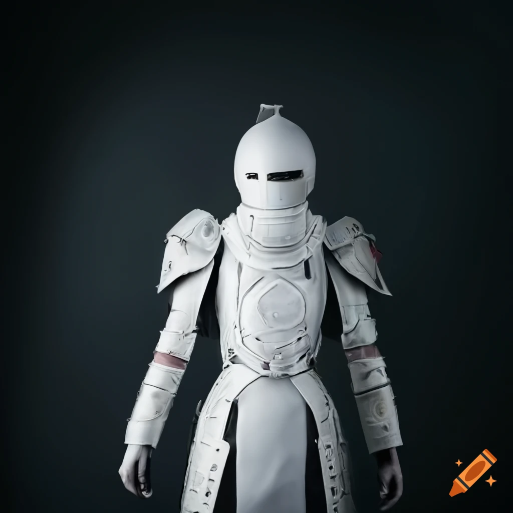 Space chinese white armor on Craiyon