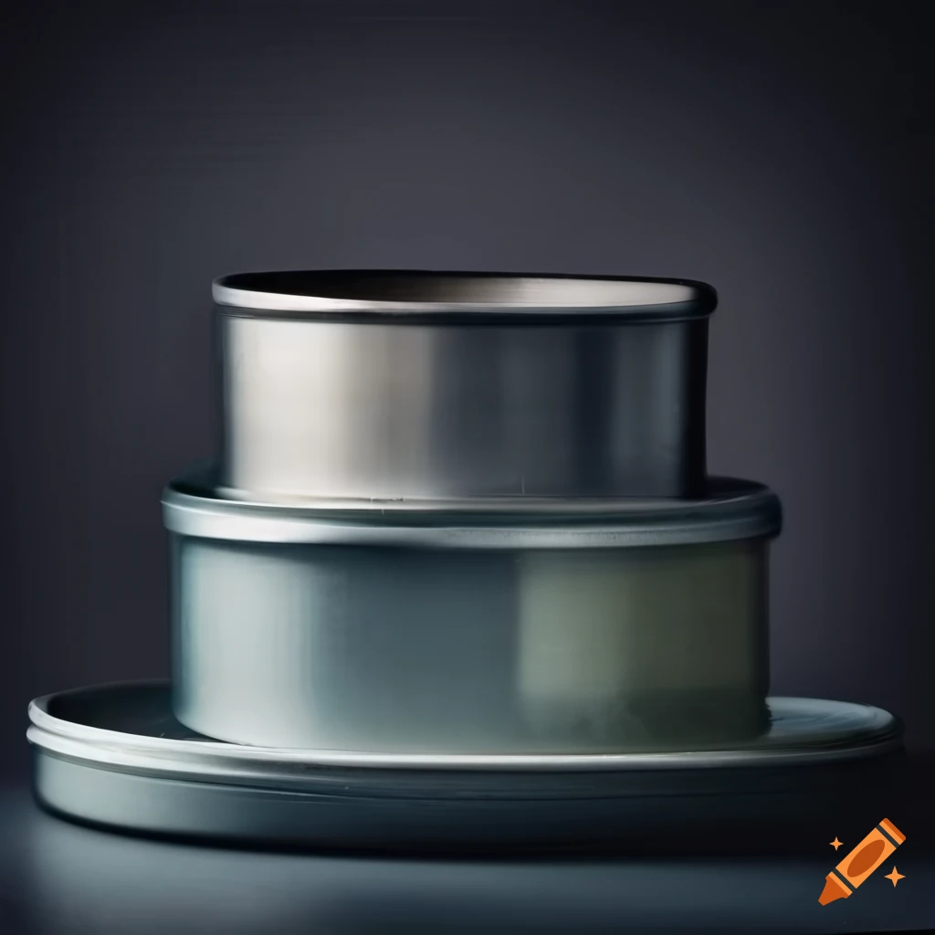 Cake storage tins in small, medium, and large sizes with bright colors ...