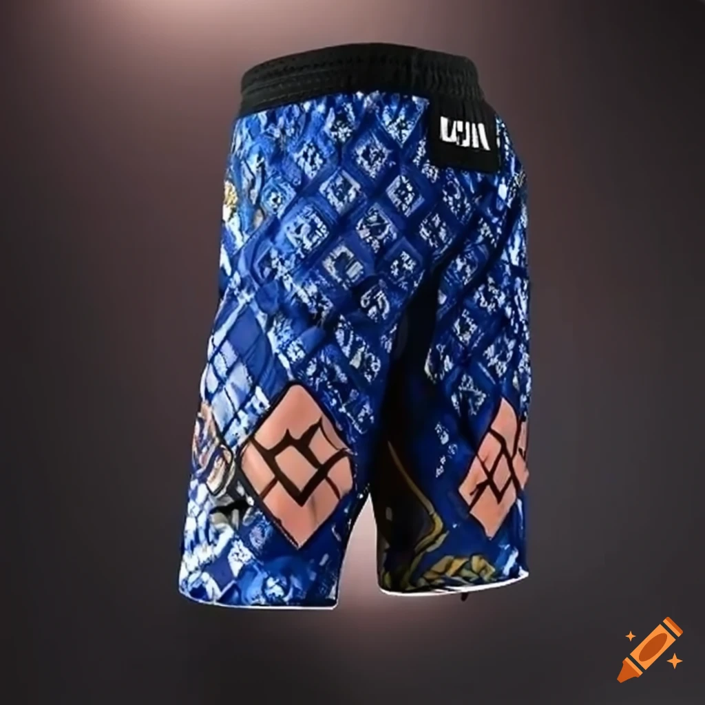 Ufc shorts with diamond pattern design on Craiyon