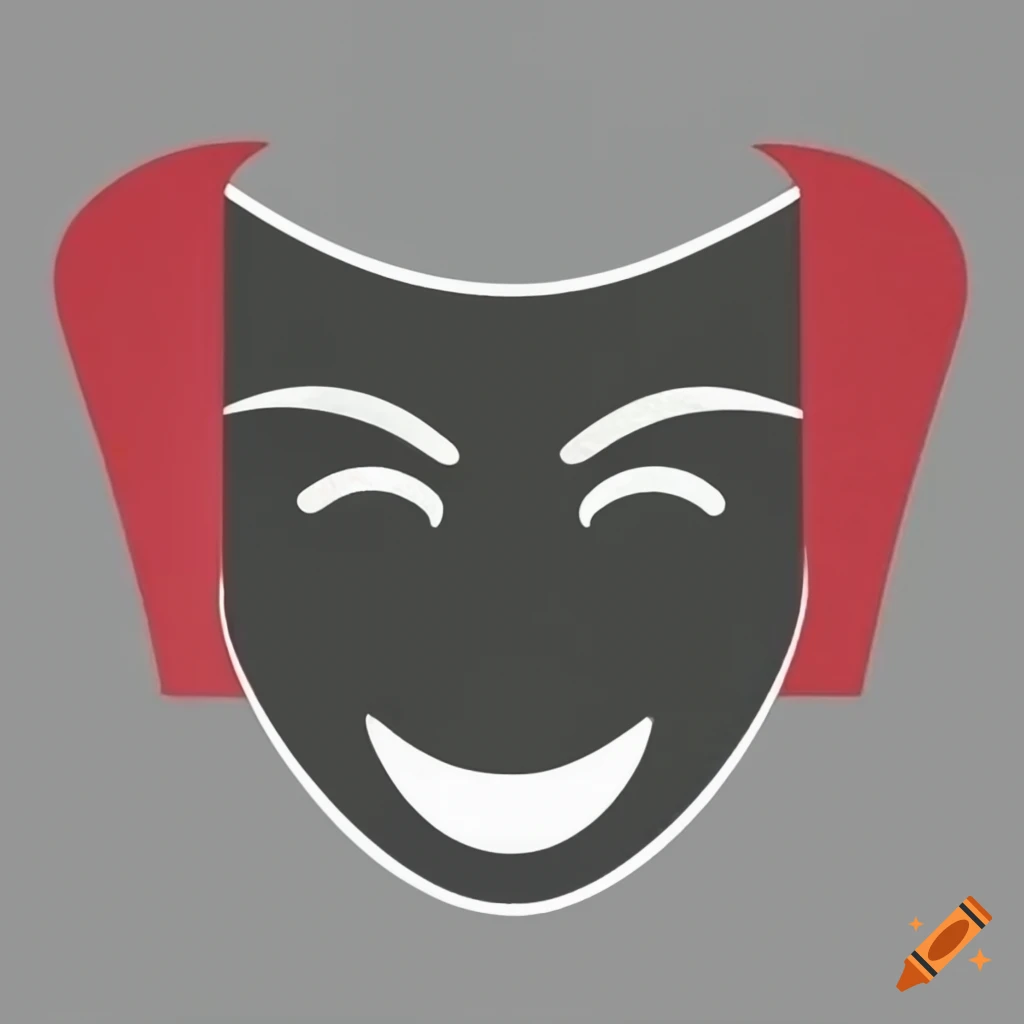 Actor logo in red, black, and white color scheme on Craiyon