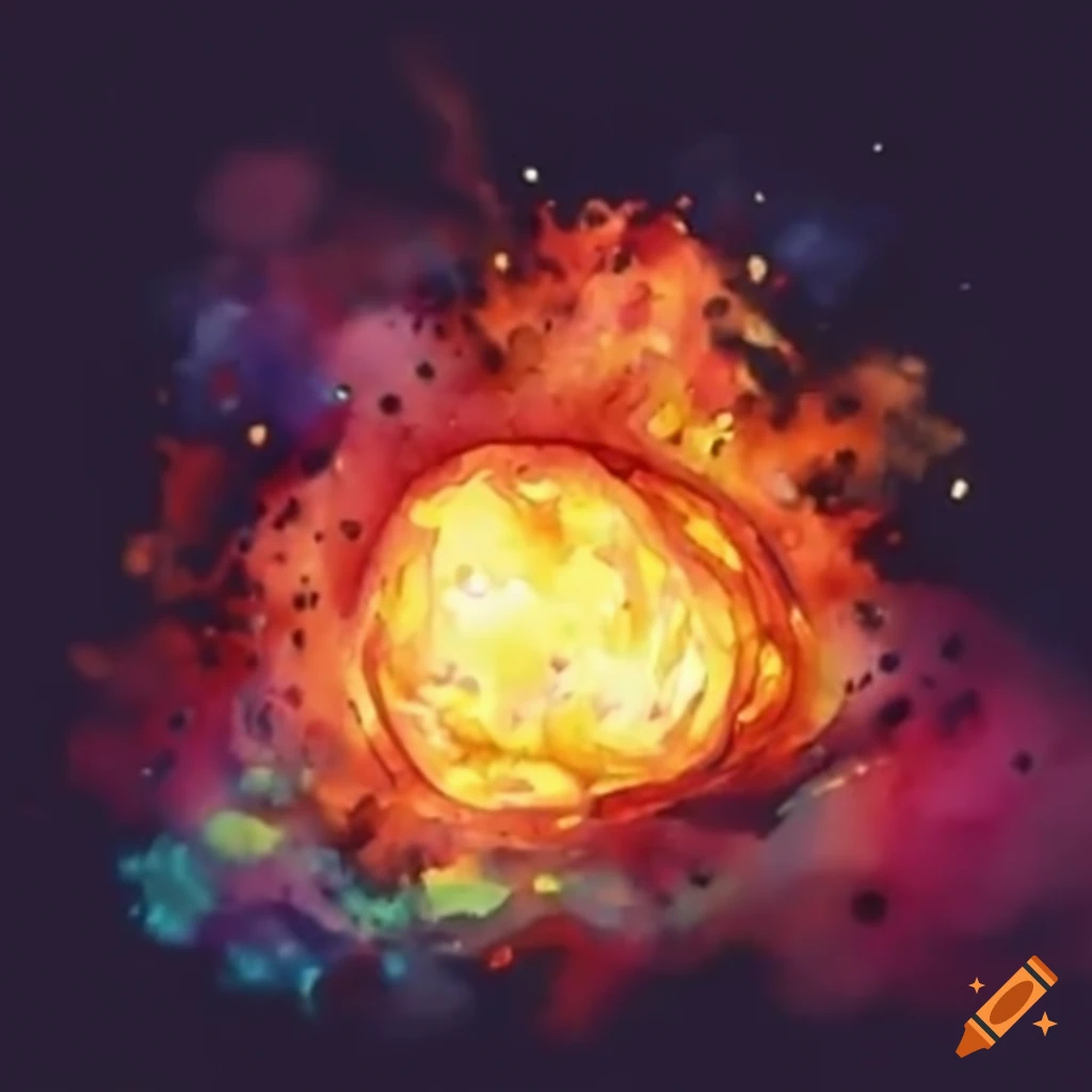 Fireball explosion on Craiyon