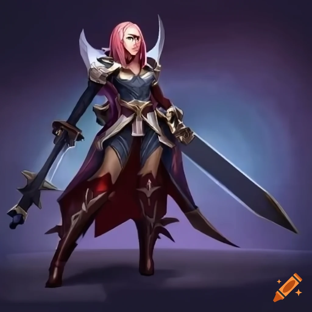 S4 league style swordmaster on Craiyon