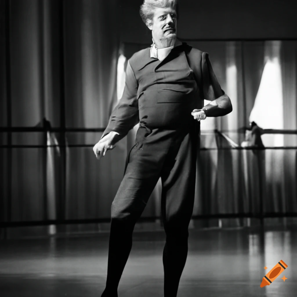 Legendary director george lucas performing a ballet dance on Craiyon