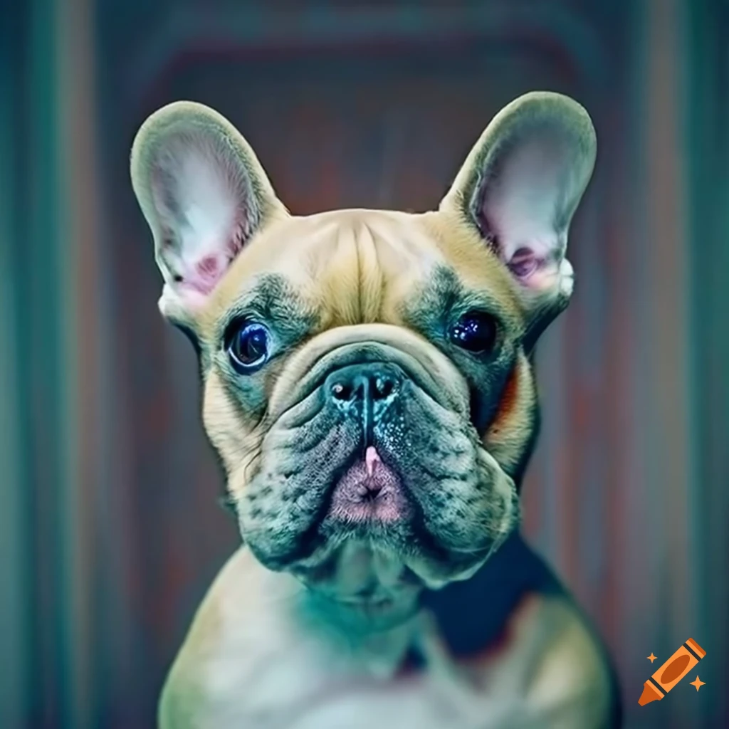 In this highly detailed close up front facing portrait photograph, the ...