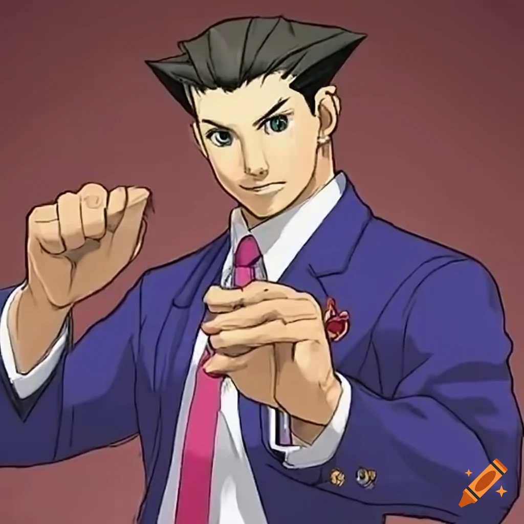 Ace attorney on Craiyon