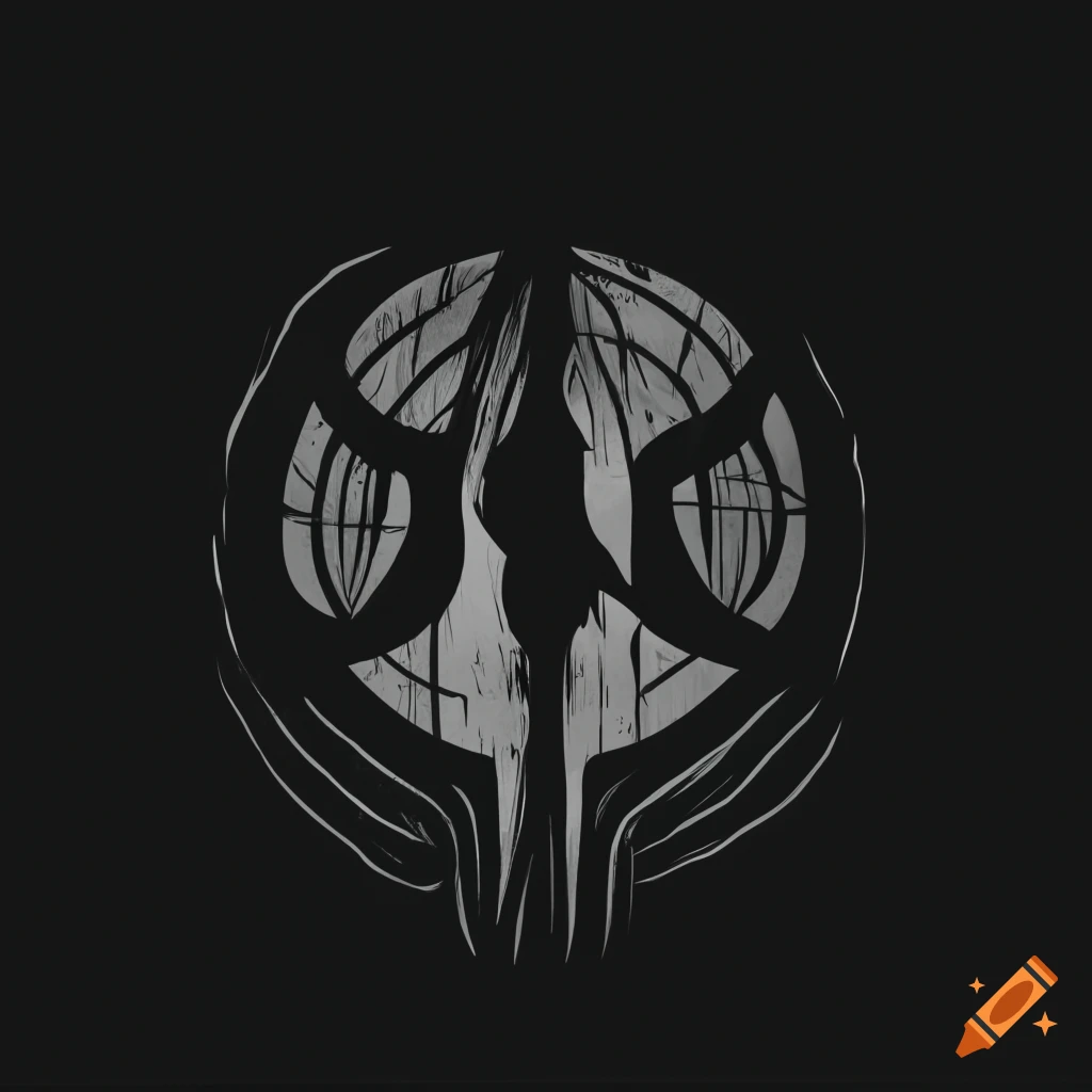 Dark logo linework on Craiyon