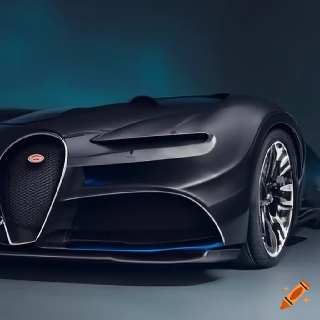 New bugatti model with a redesigned front on Craiyon