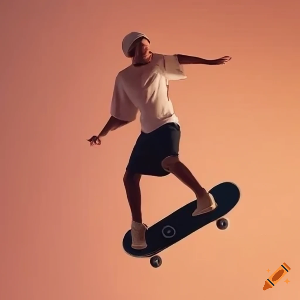 Skateboard branding project on Craiyon