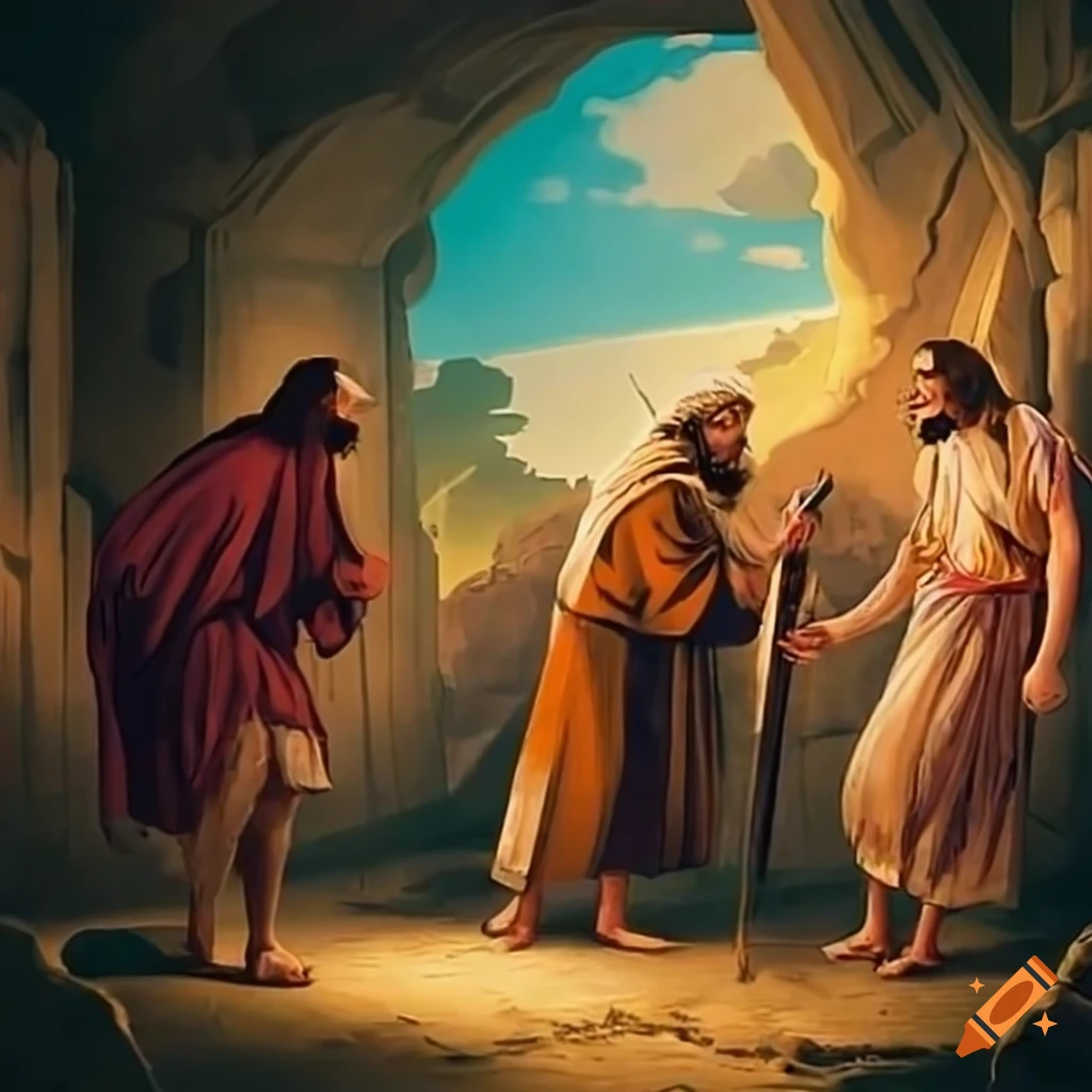 Biblical scene on Craiyon