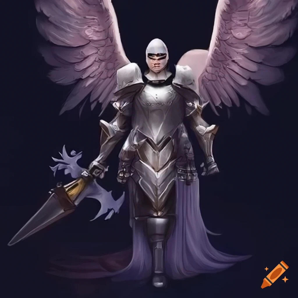 Angel knight on Craiyon