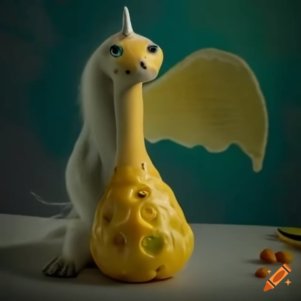 Mythical creatures and mutant omega mart lemon fruit monster in a ...