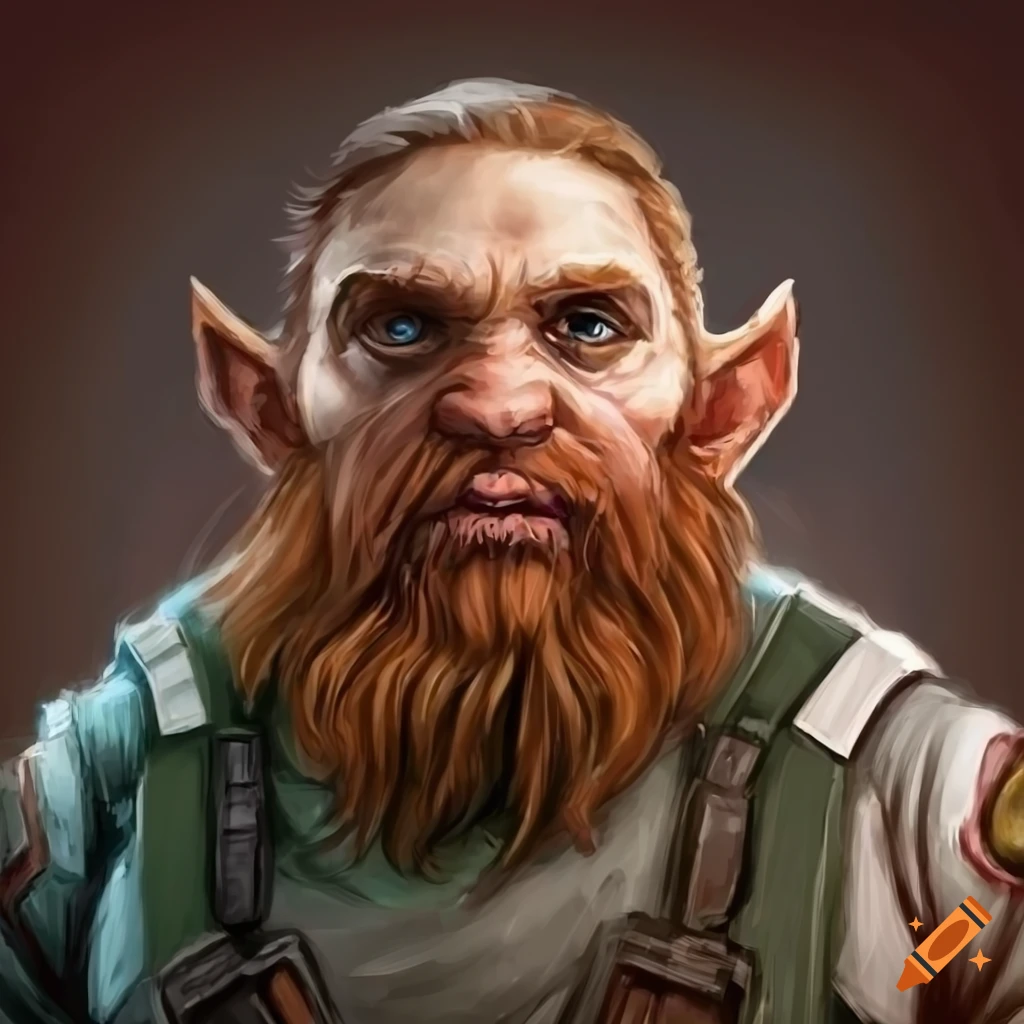 Realistic portrait of a bearded dwarf in battletech pilot attire on Craiyon
