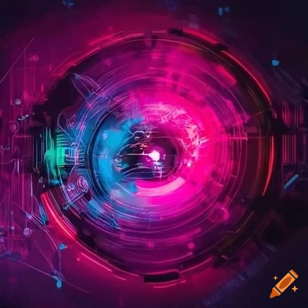 Mission and vision image for ai learning group with focus on magenta on ...