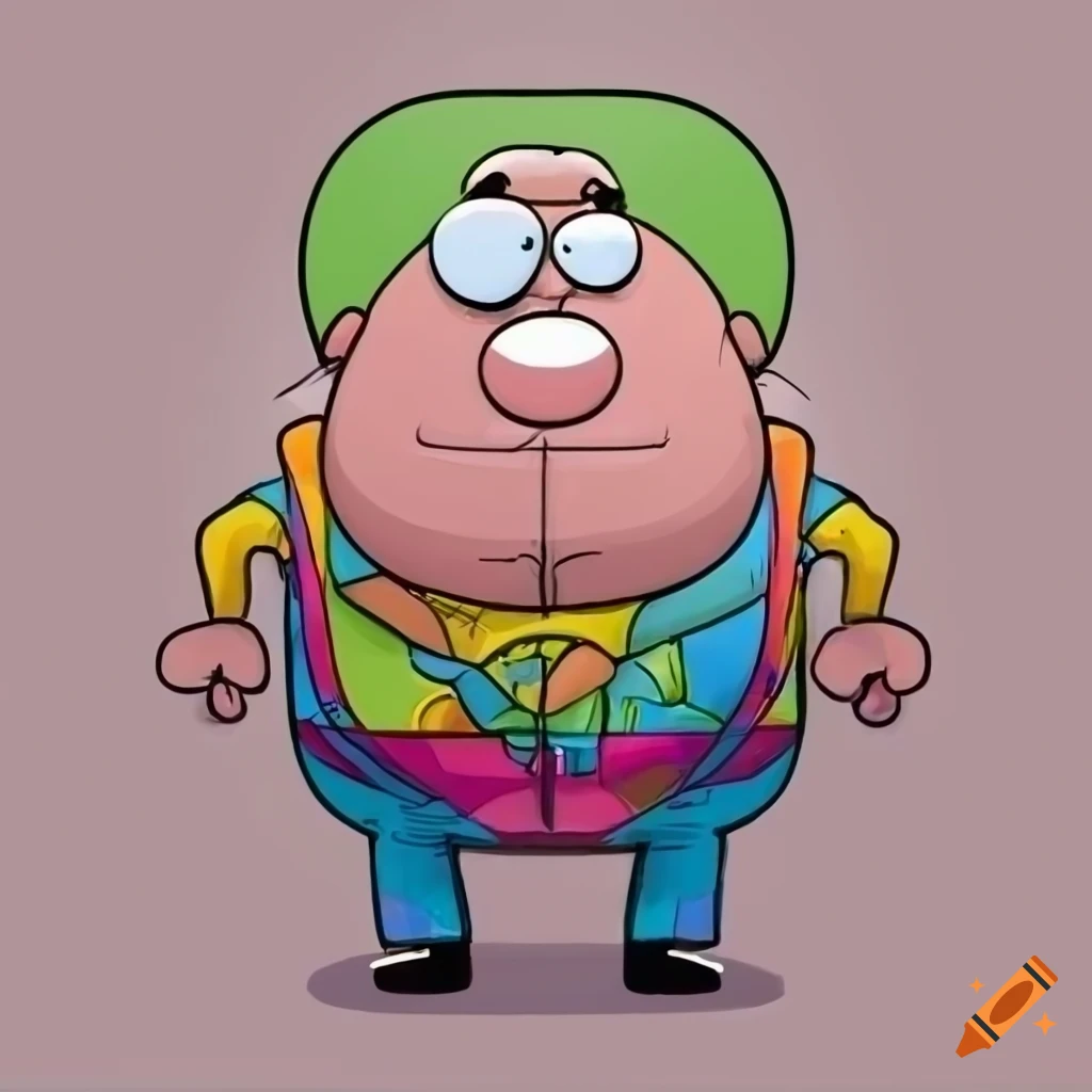 Colorful cartoon illustration of author tim ferriss on Craiyon