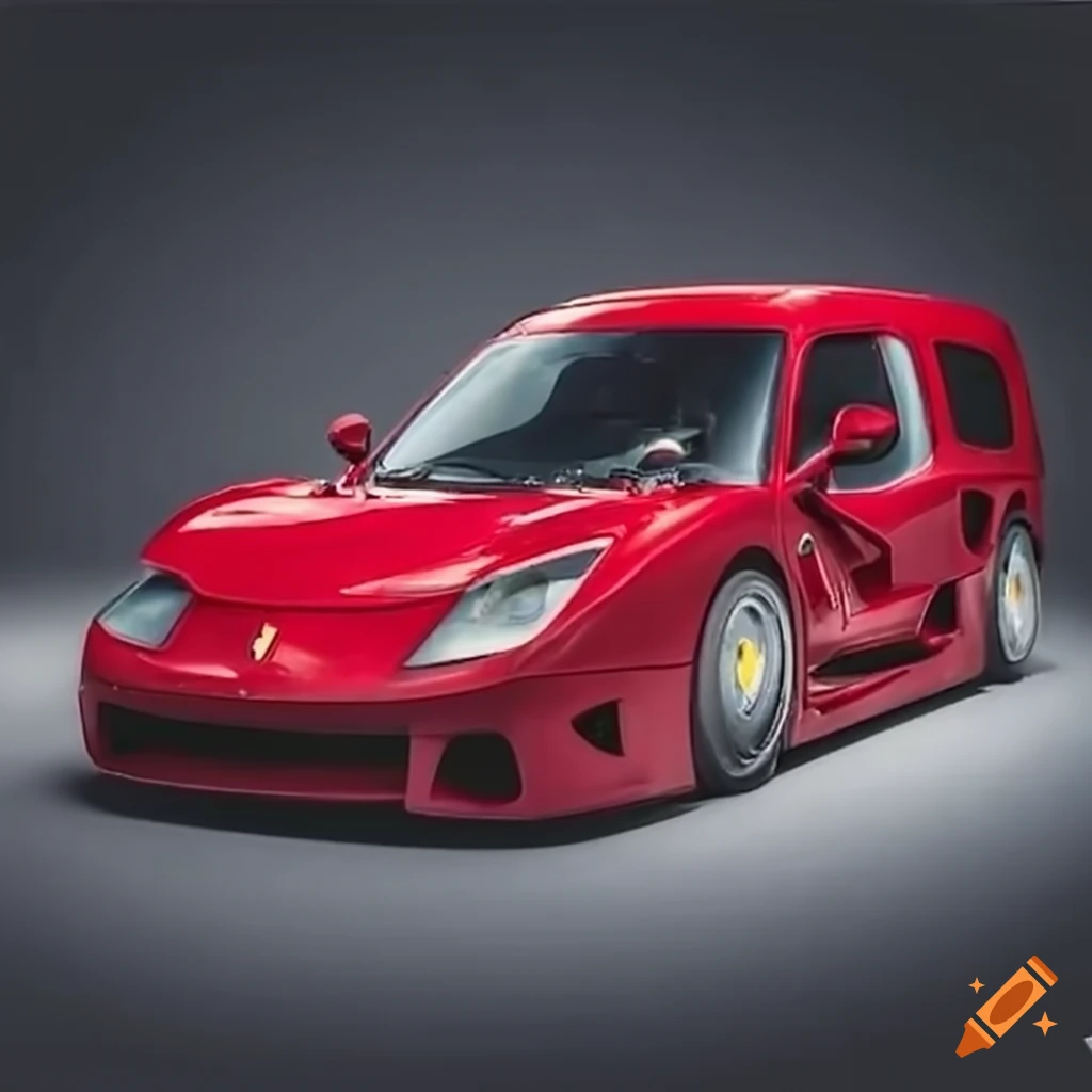 Renault kangoo with ferrari f40 design concept on Craiyon
