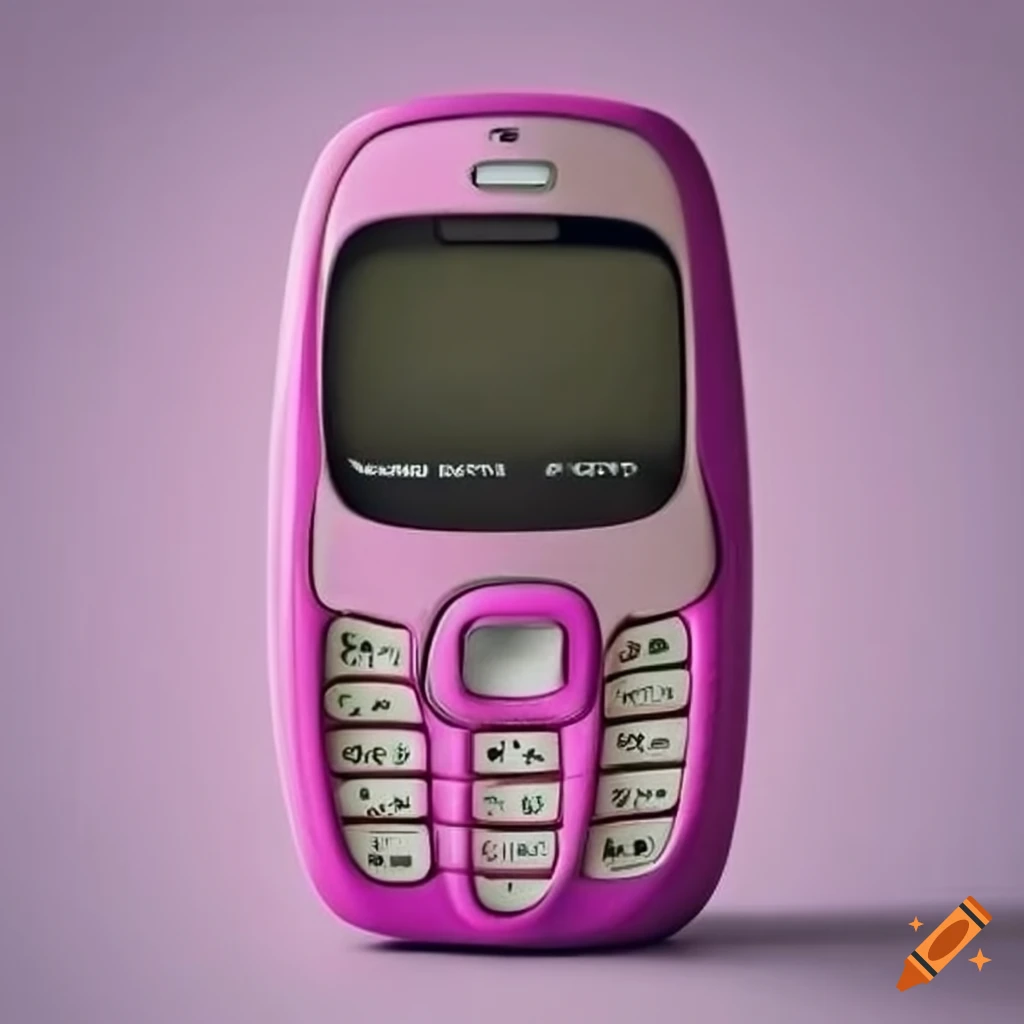 Old pink nokia phone on Craiyon