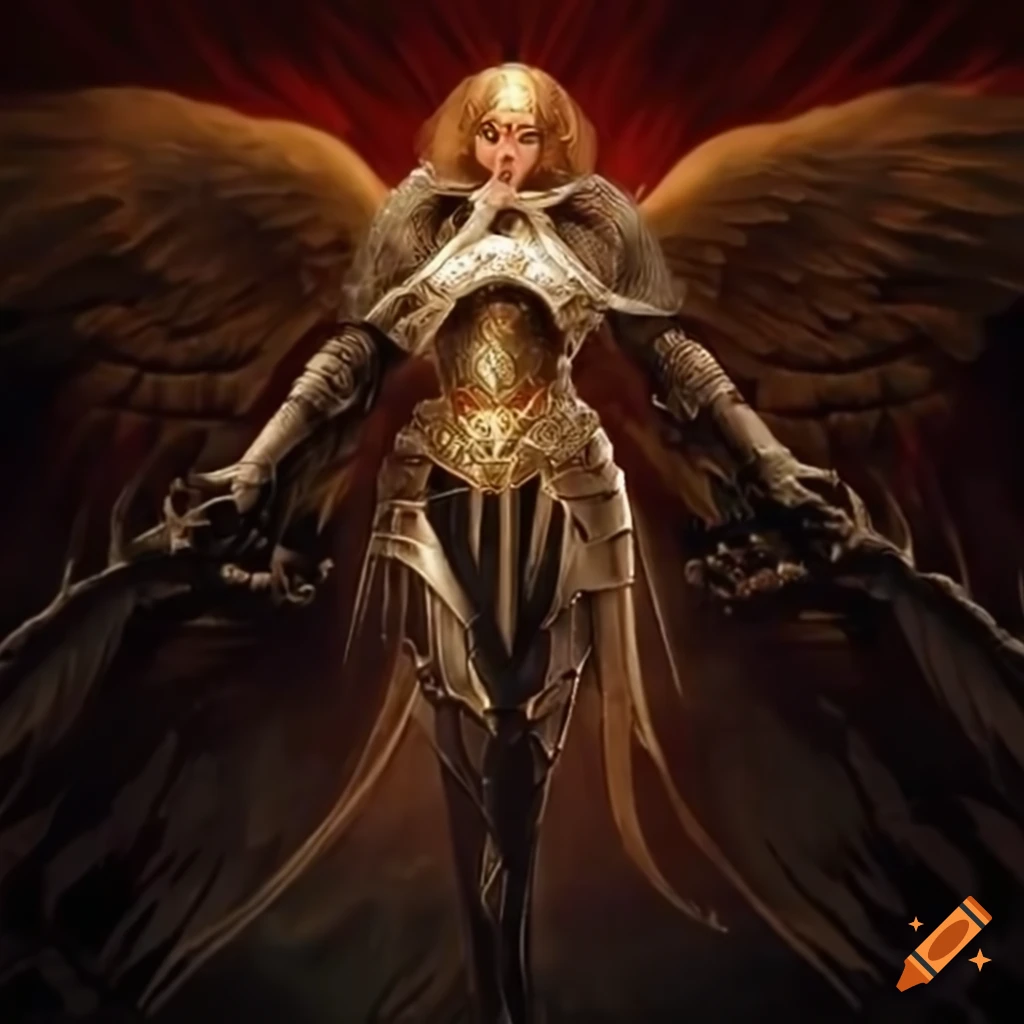 Angel knight on Craiyon