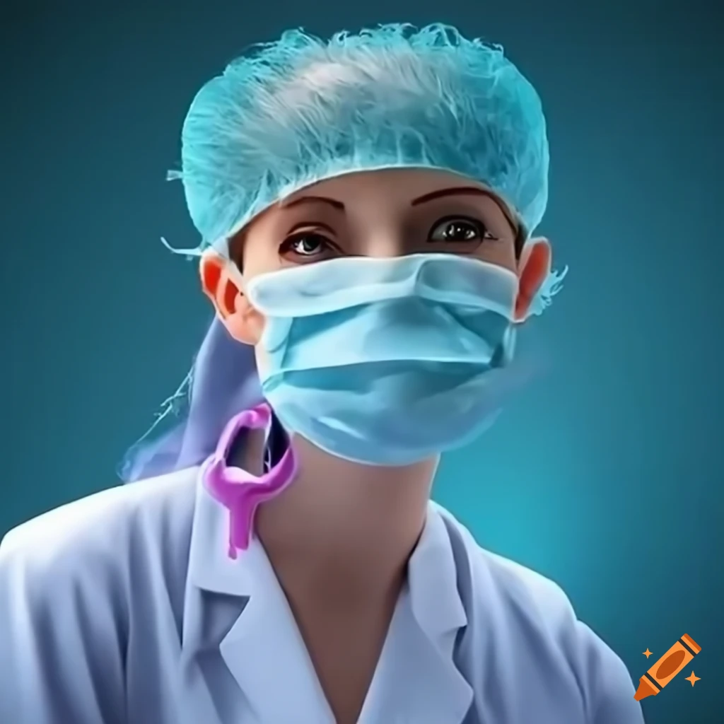 Animated gif of a cheerful doctor in the operating room on Craiyon