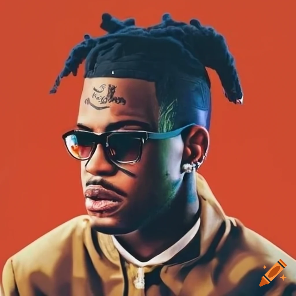 Cool rapper with black mail ambitions on Craiyon