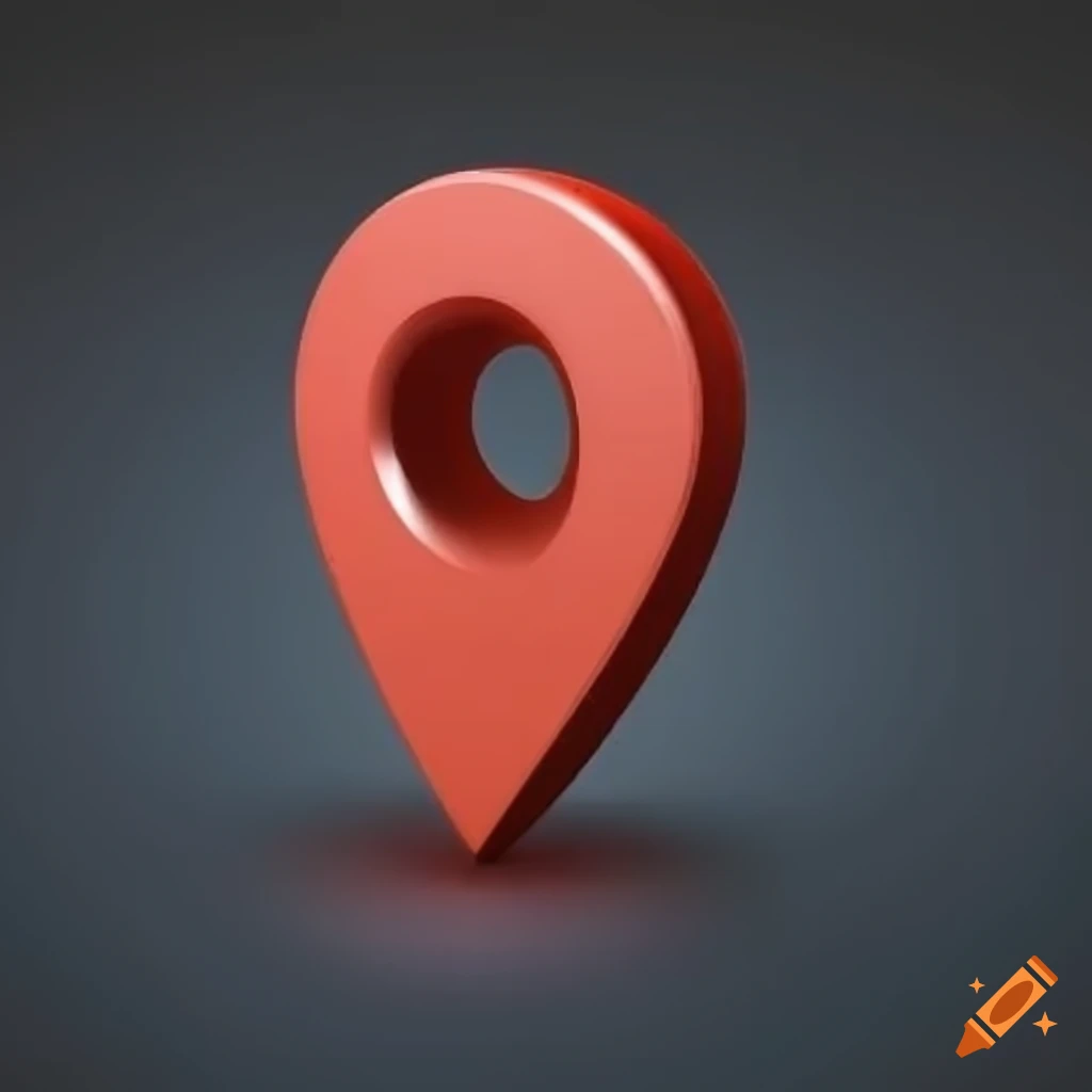 3d location icon on Craiyon