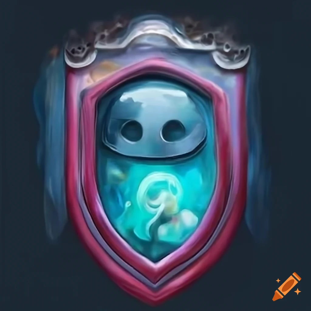 Discord security shield icon on a transparent background on Craiyon