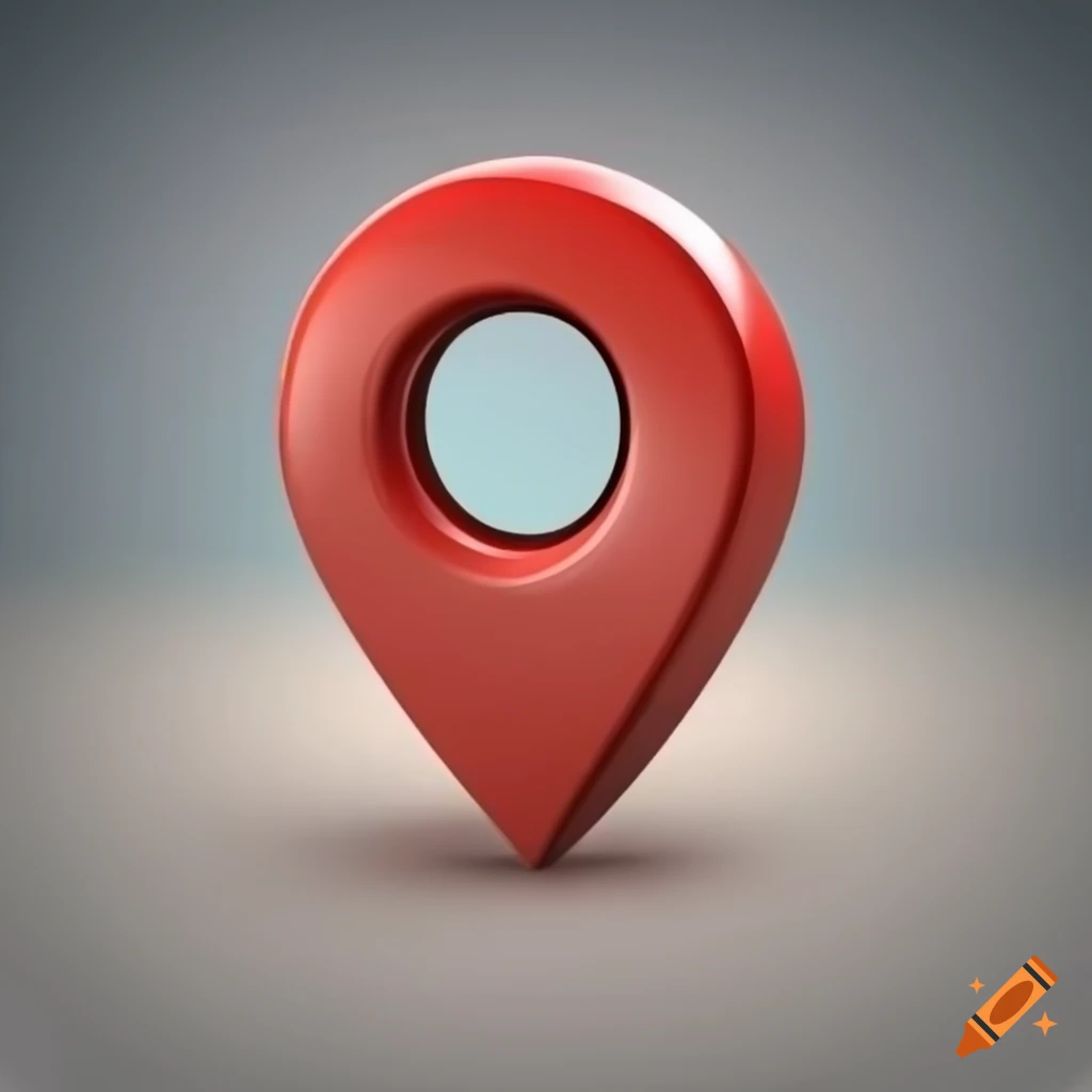 3d location icon on Craiyon