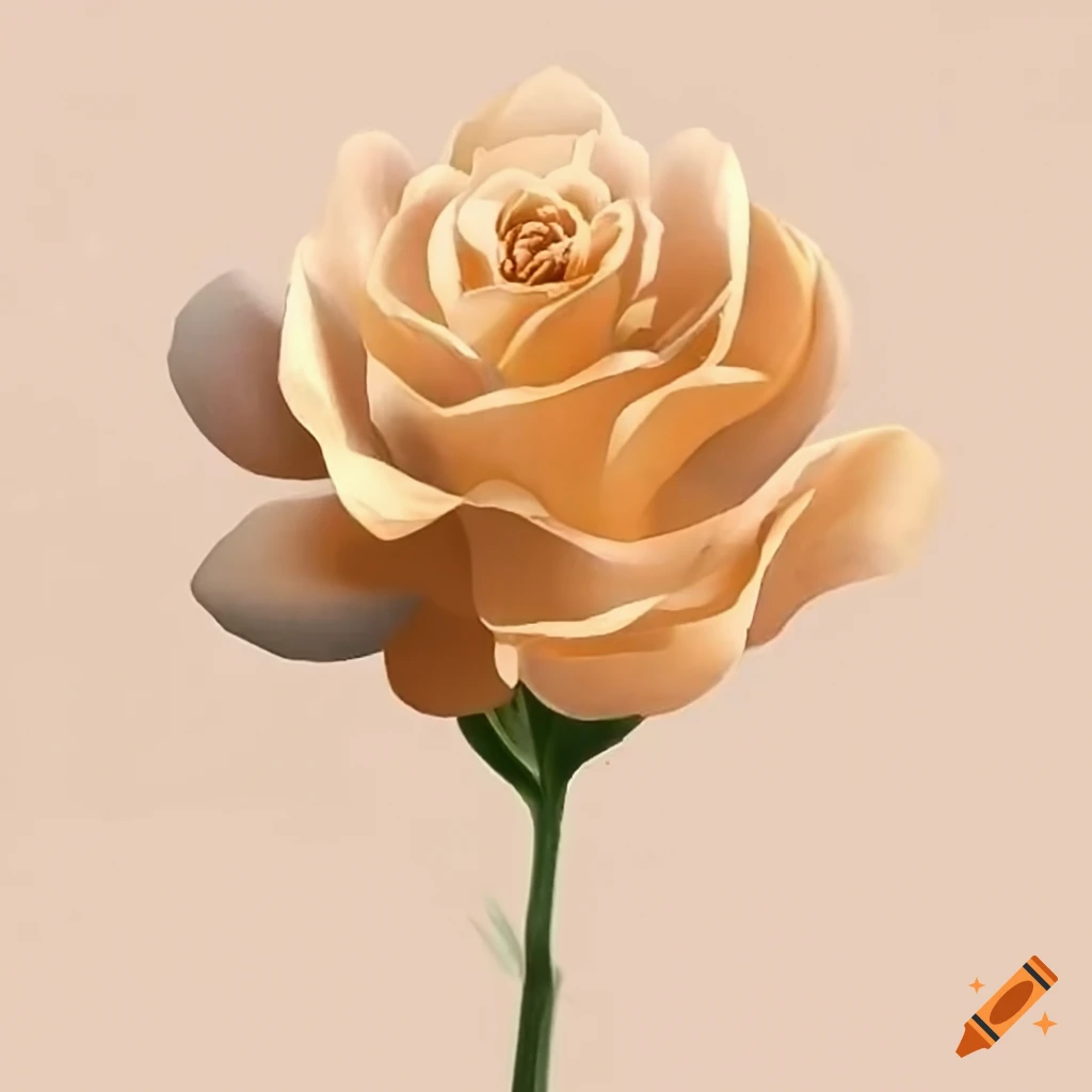 Beige flowers on Craiyon