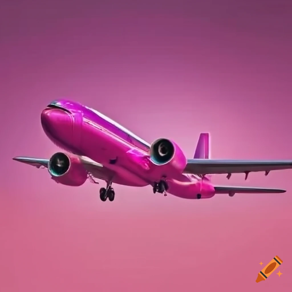 Pink plane on Craiyon