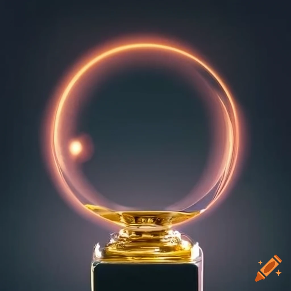 Competition trophy with a circle design on Craiyon