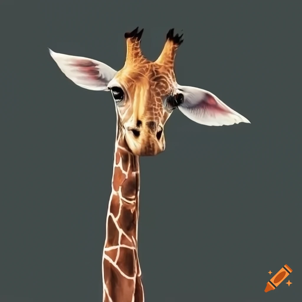 Flying giraffe with cow on Craiyon