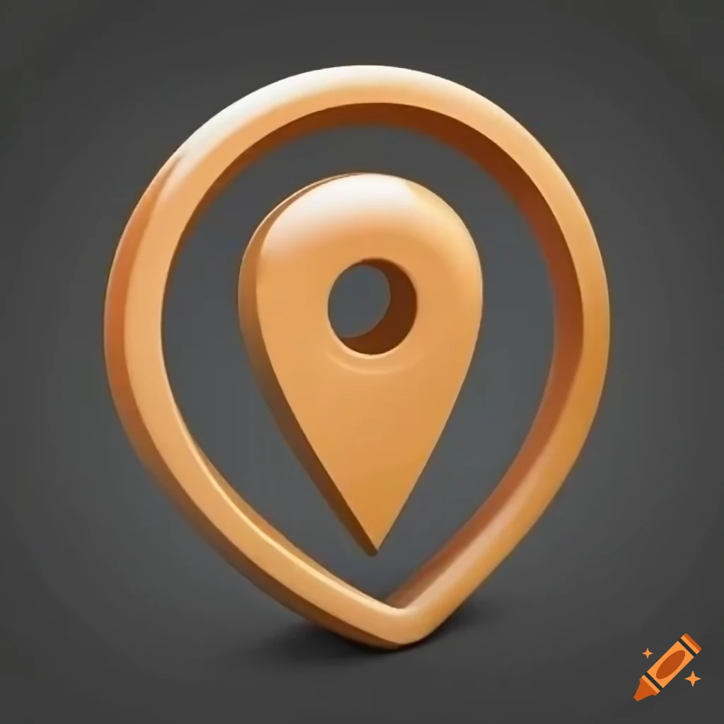 3d location icon on Craiyon