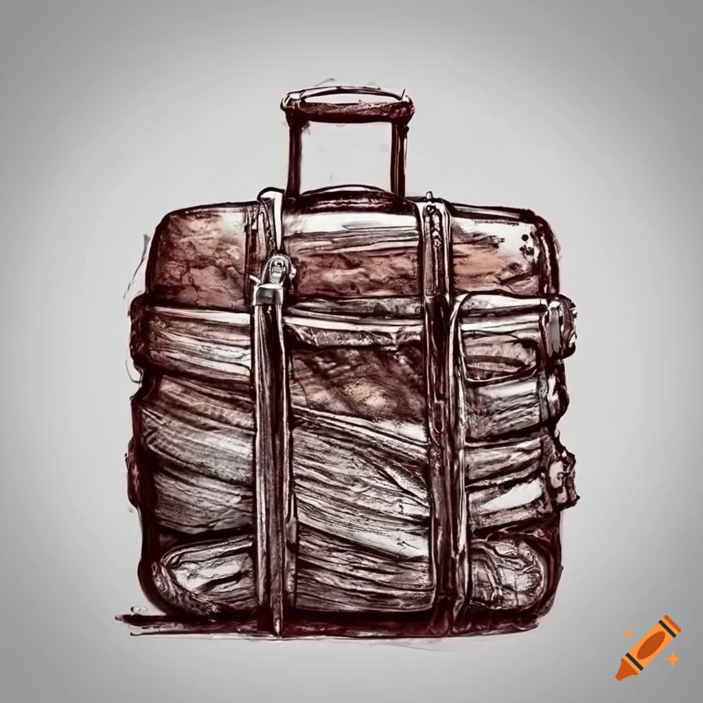 Grunge luggage on Craiyon