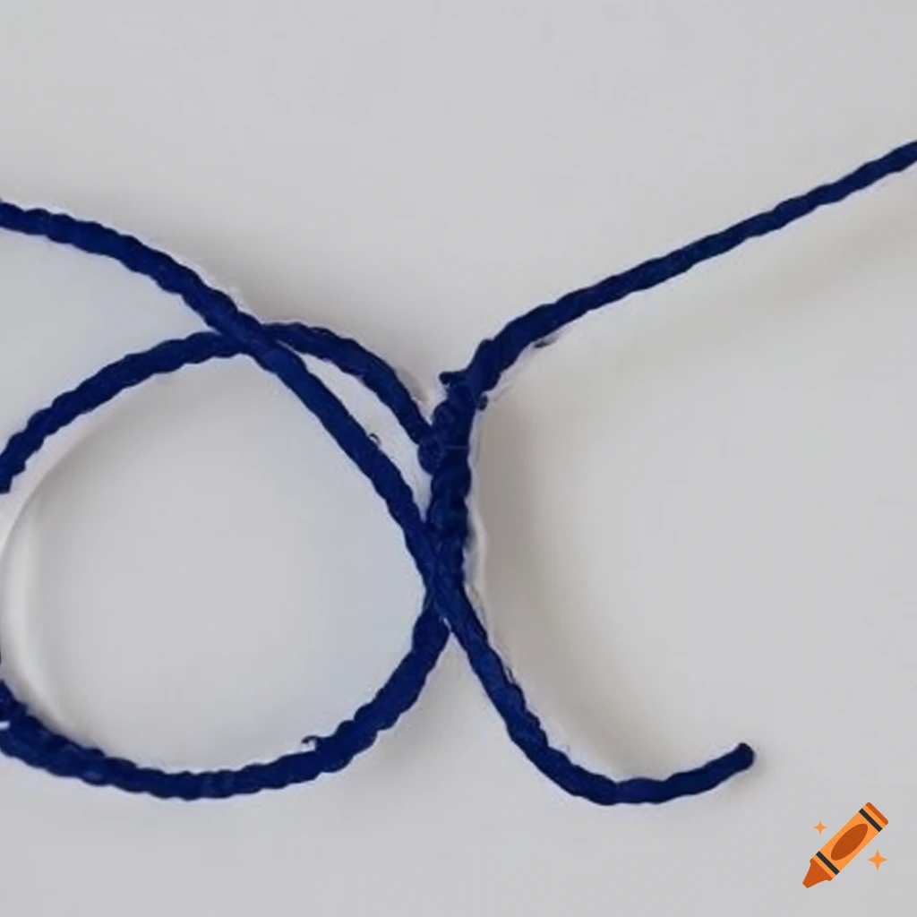 Thin navy string on Craiyon