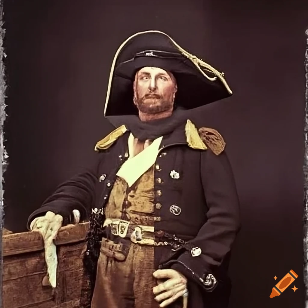 High-resolution color photo of pirate long john silver on Craiyon