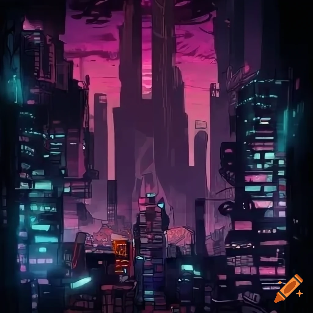 Biopunk and cyberpunk cityscape with cyborg animals and mermaids on Craiyon