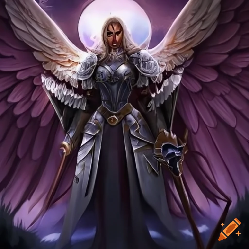 Angel knight on Craiyon