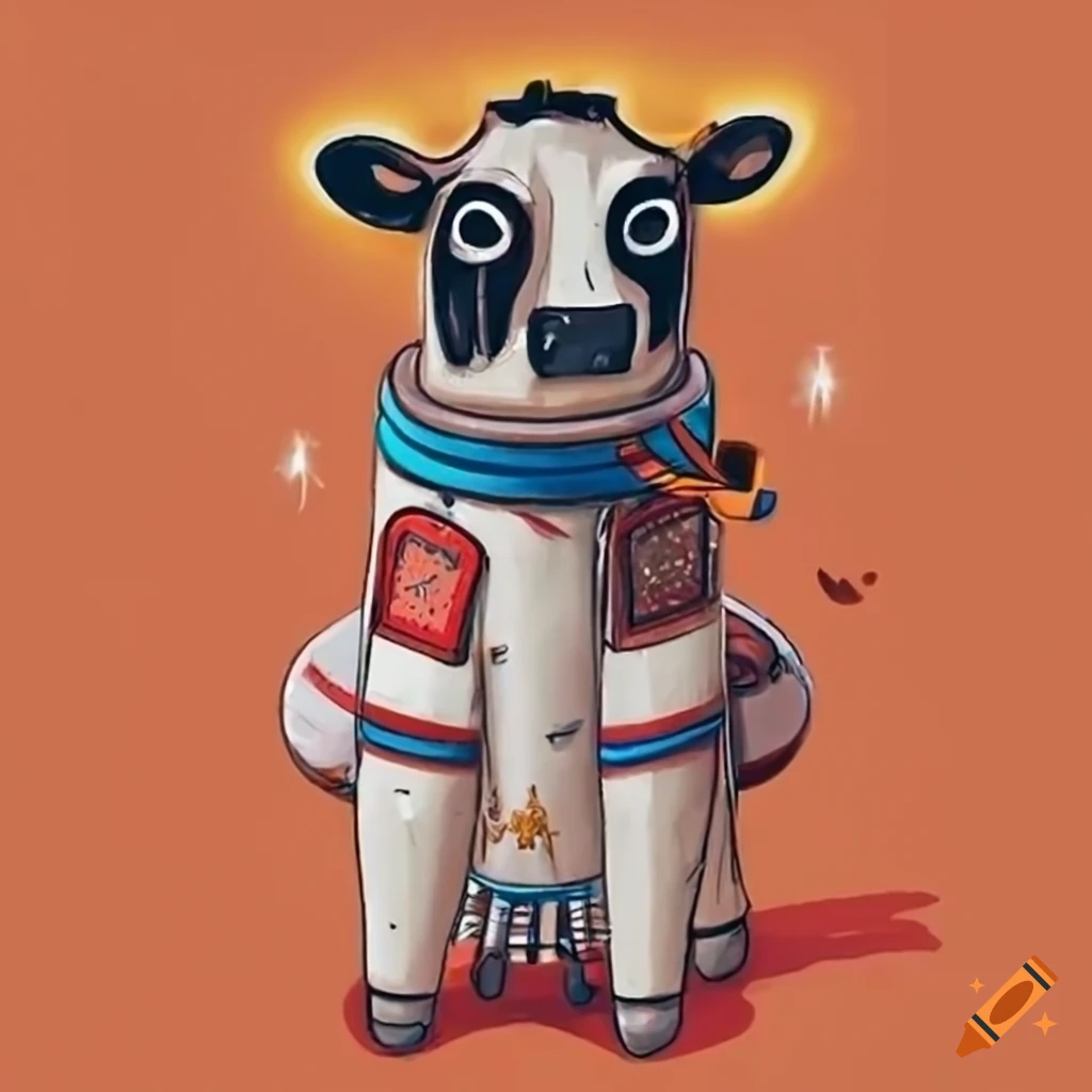Rocket cow on Craiyon