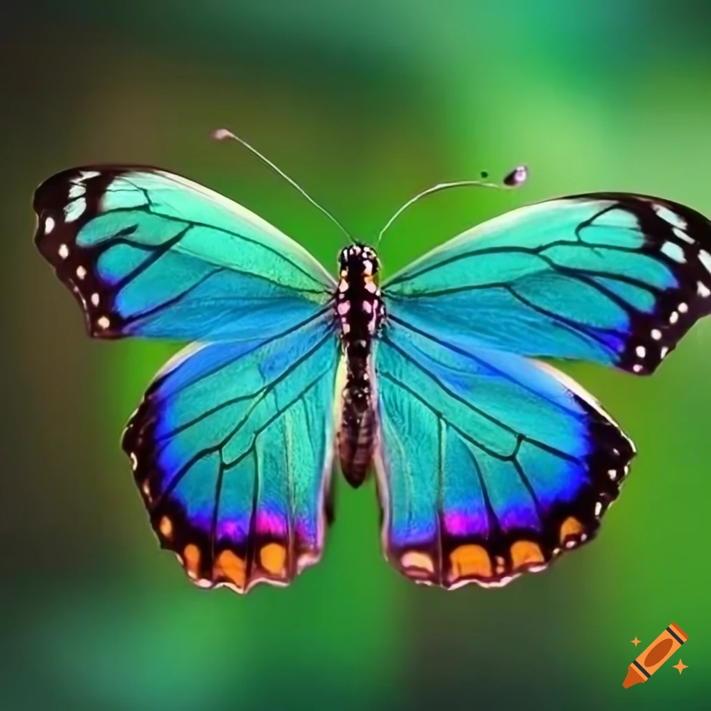 Exotic butterfly on Craiyon